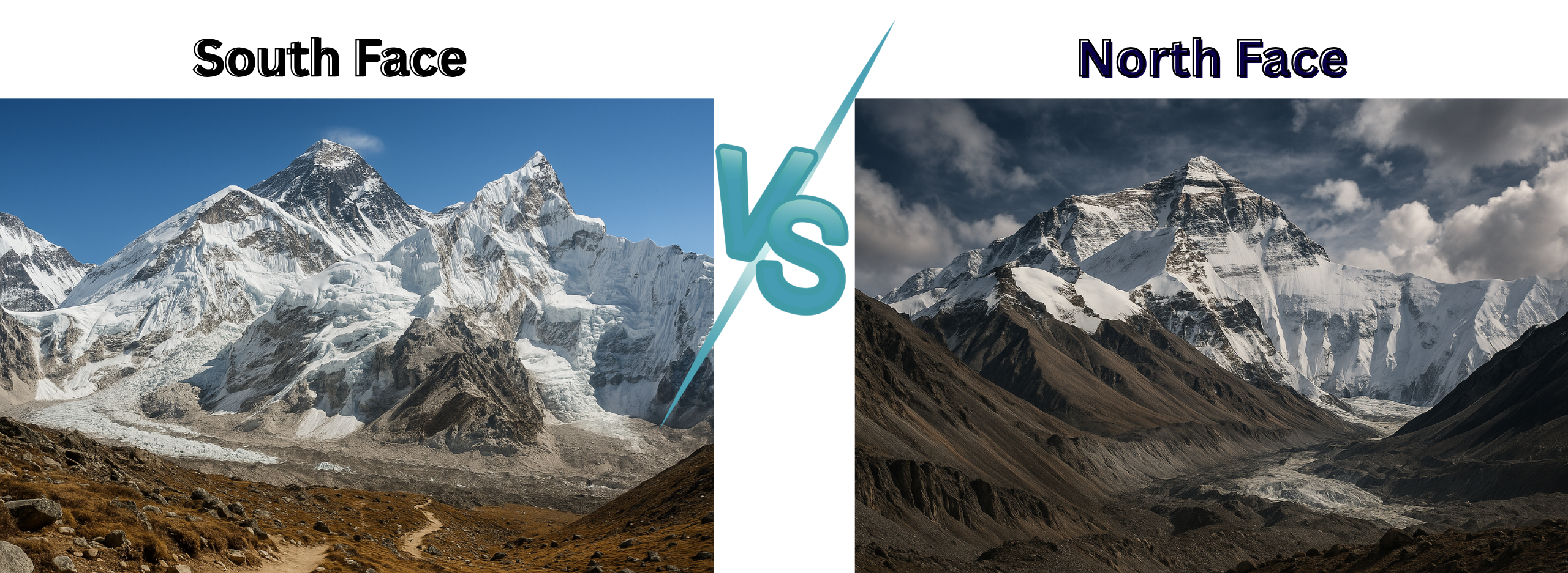 Mount Everest North Face Vs South Face